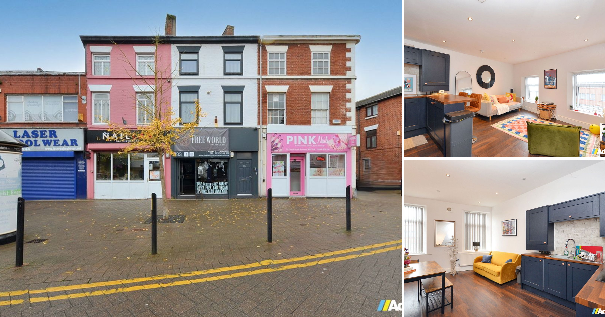 3 bed flat for sale in Church Street, Runcorn **COMMERCIAL UNIT AND 2X ...